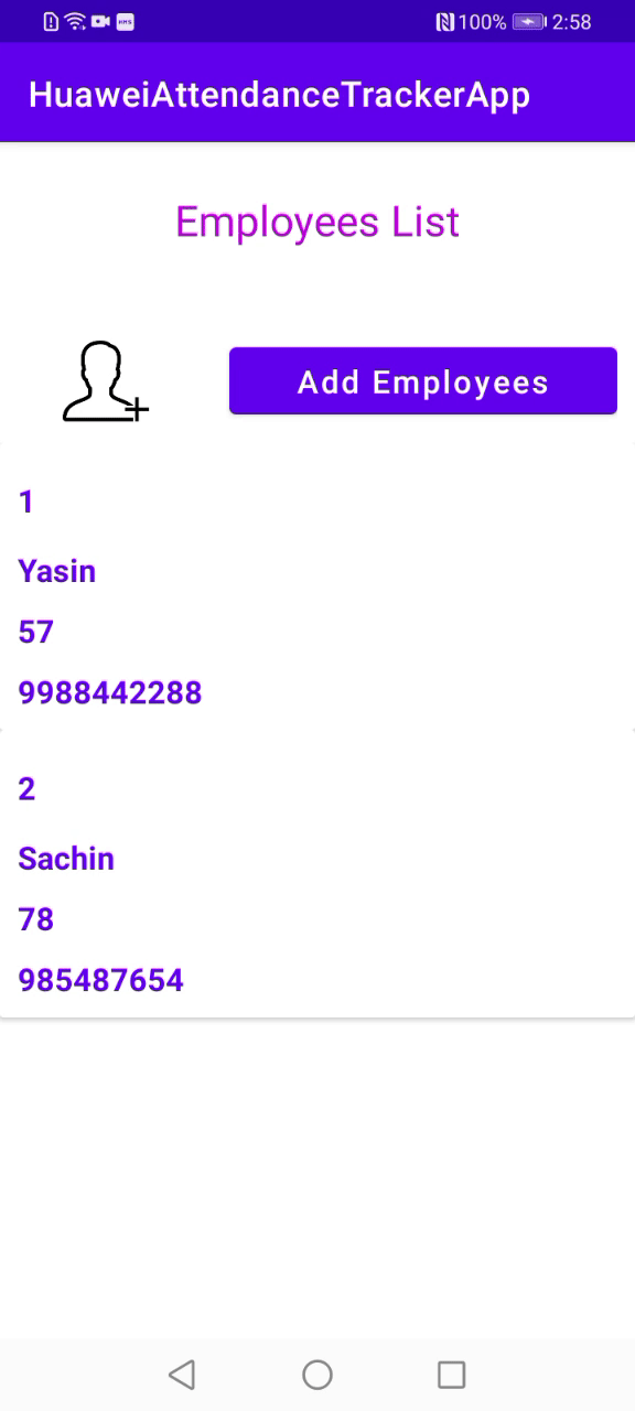 Find The Crud Operations In Room Database In Attendance Tracker Android